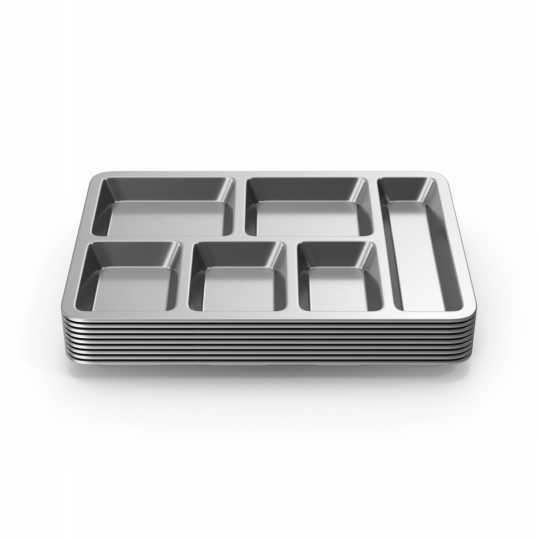 Steel Food Tray 3D - TurboSquid 2344125