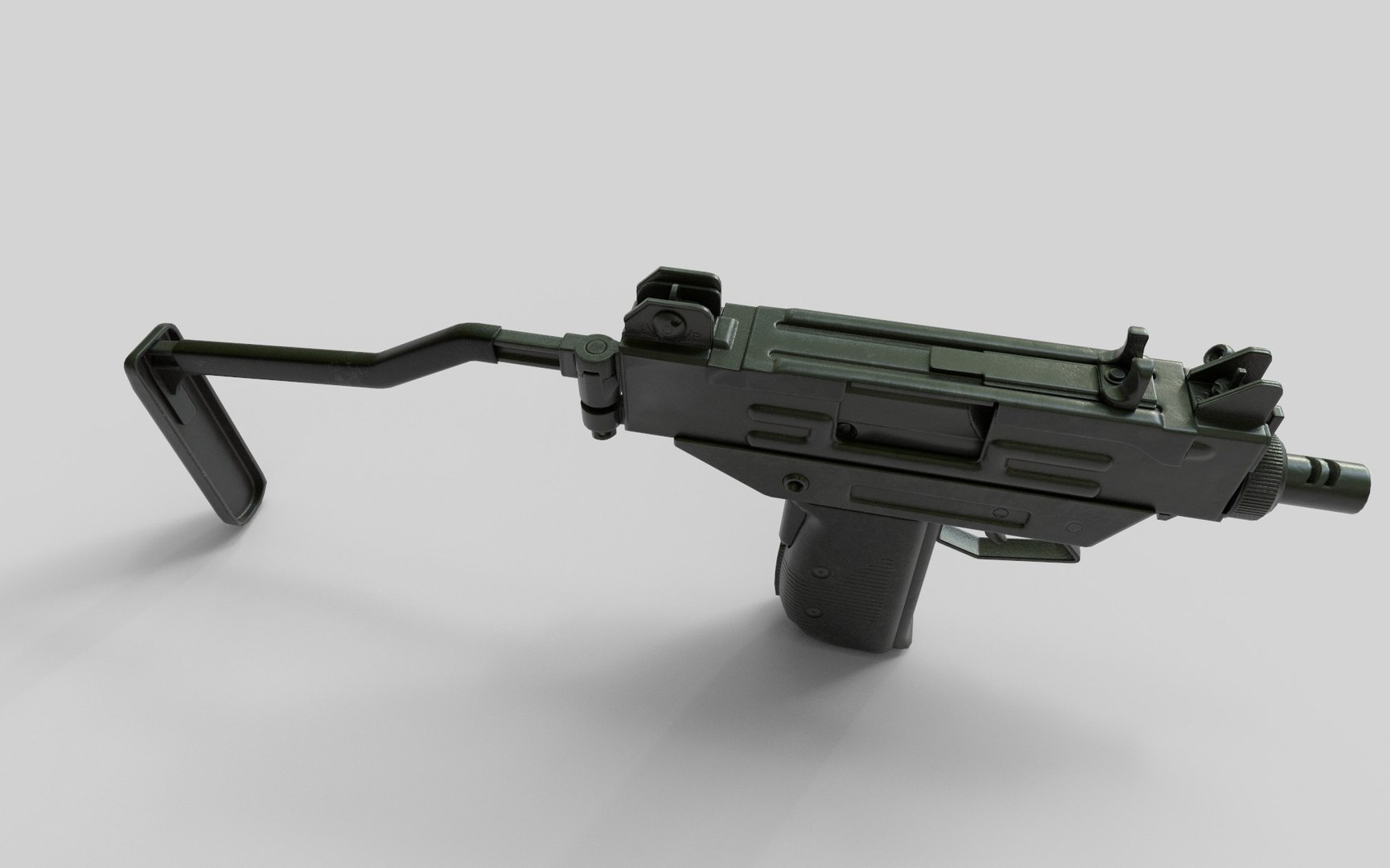 3D Mini Uzi Low Poly Model - TurboSquid 2106314
