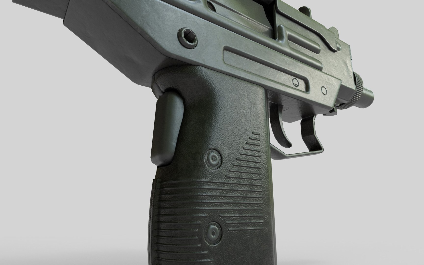 3D Mini Uzi Low Poly Model - TurboSquid 2106314