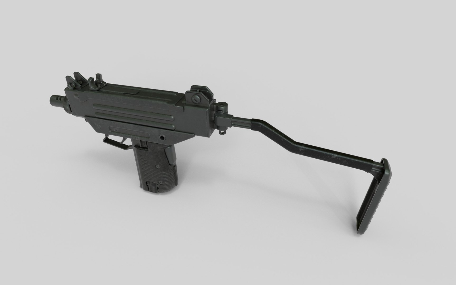 3D Mini Uzi Low Poly Model - TurboSquid 2106314