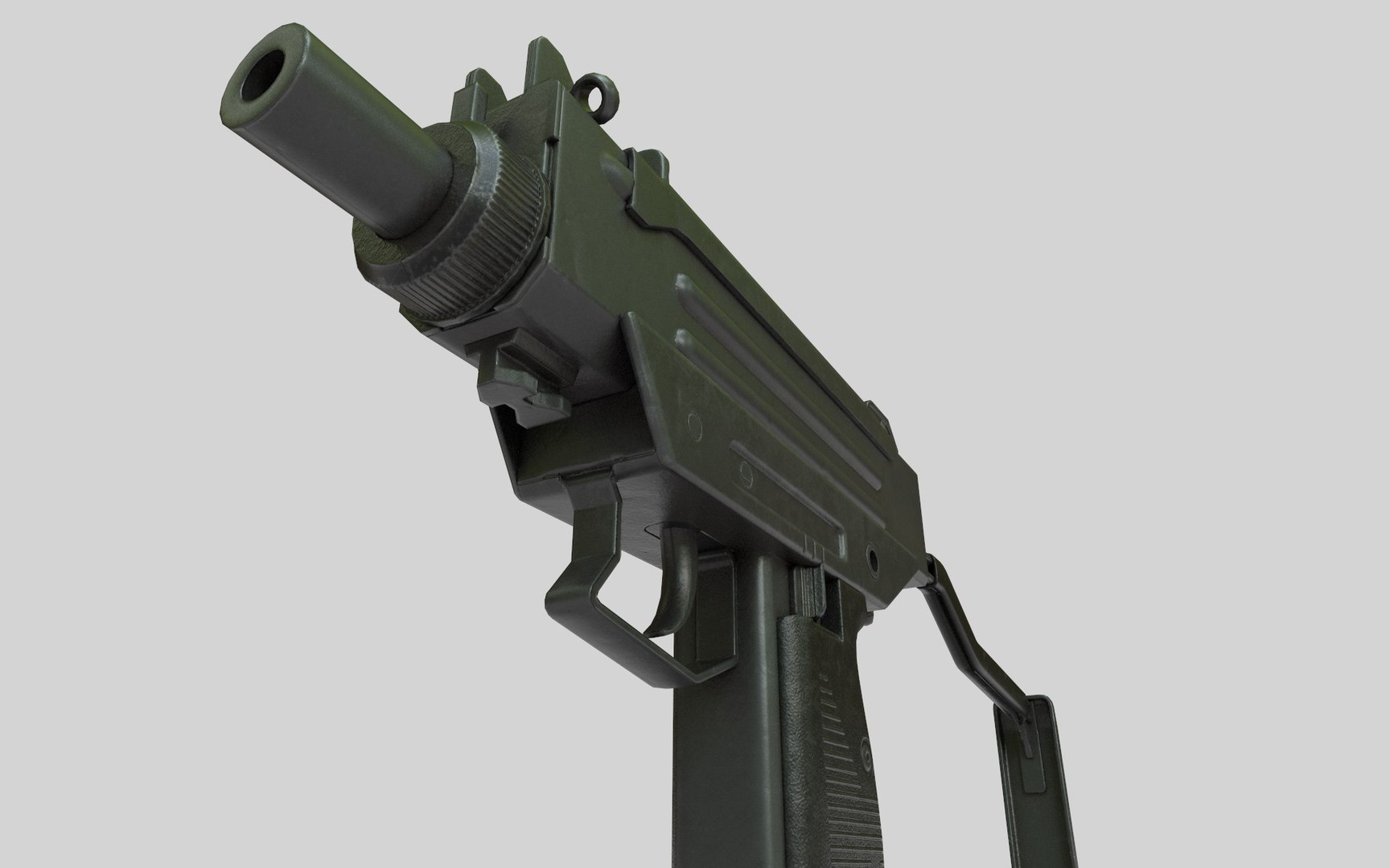 3D Mini Uzi Low Poly Model - TurboSquid 2106314