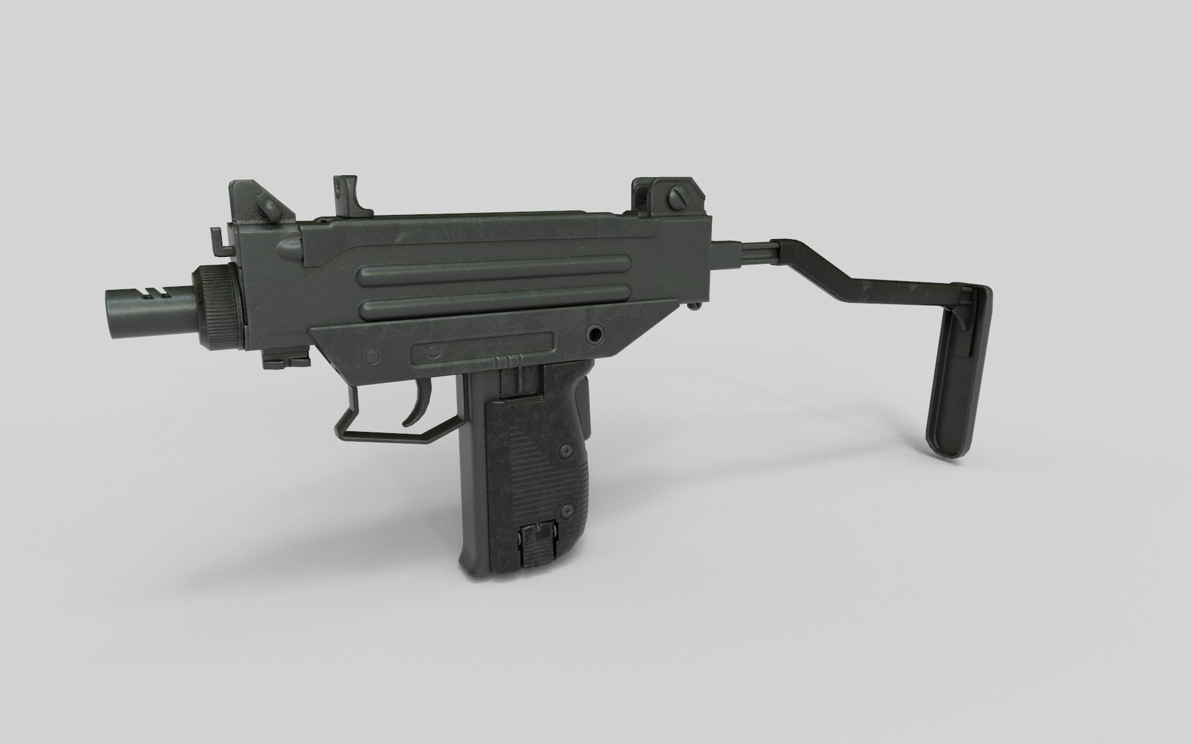 3D Mini Uzi Low Poly Model - TurboSquid 2106314