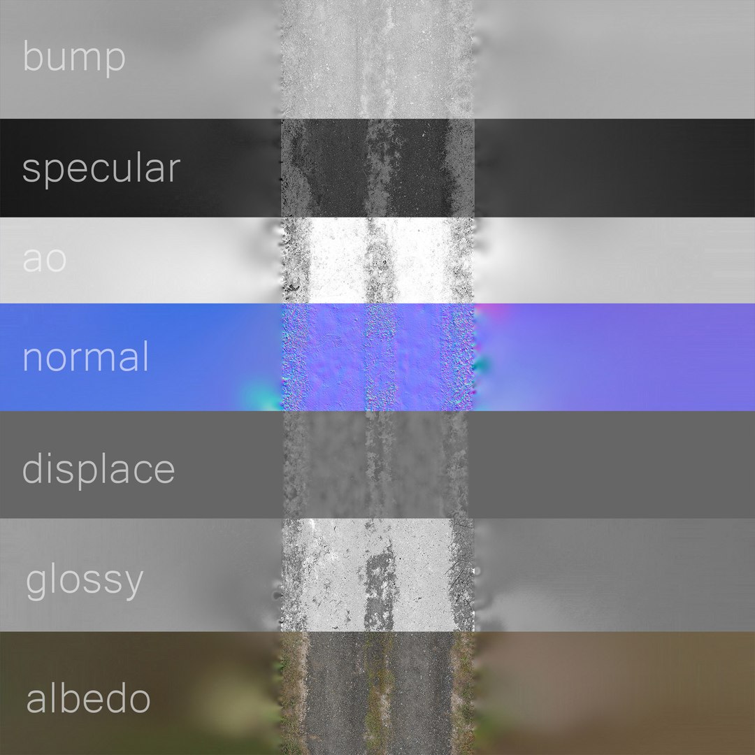 3D Model Ultra Realistic Road Scan - TurboSquid 1612553