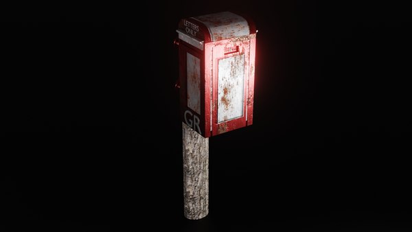 3D Rusted Letter Box - TurboSquid 1739335