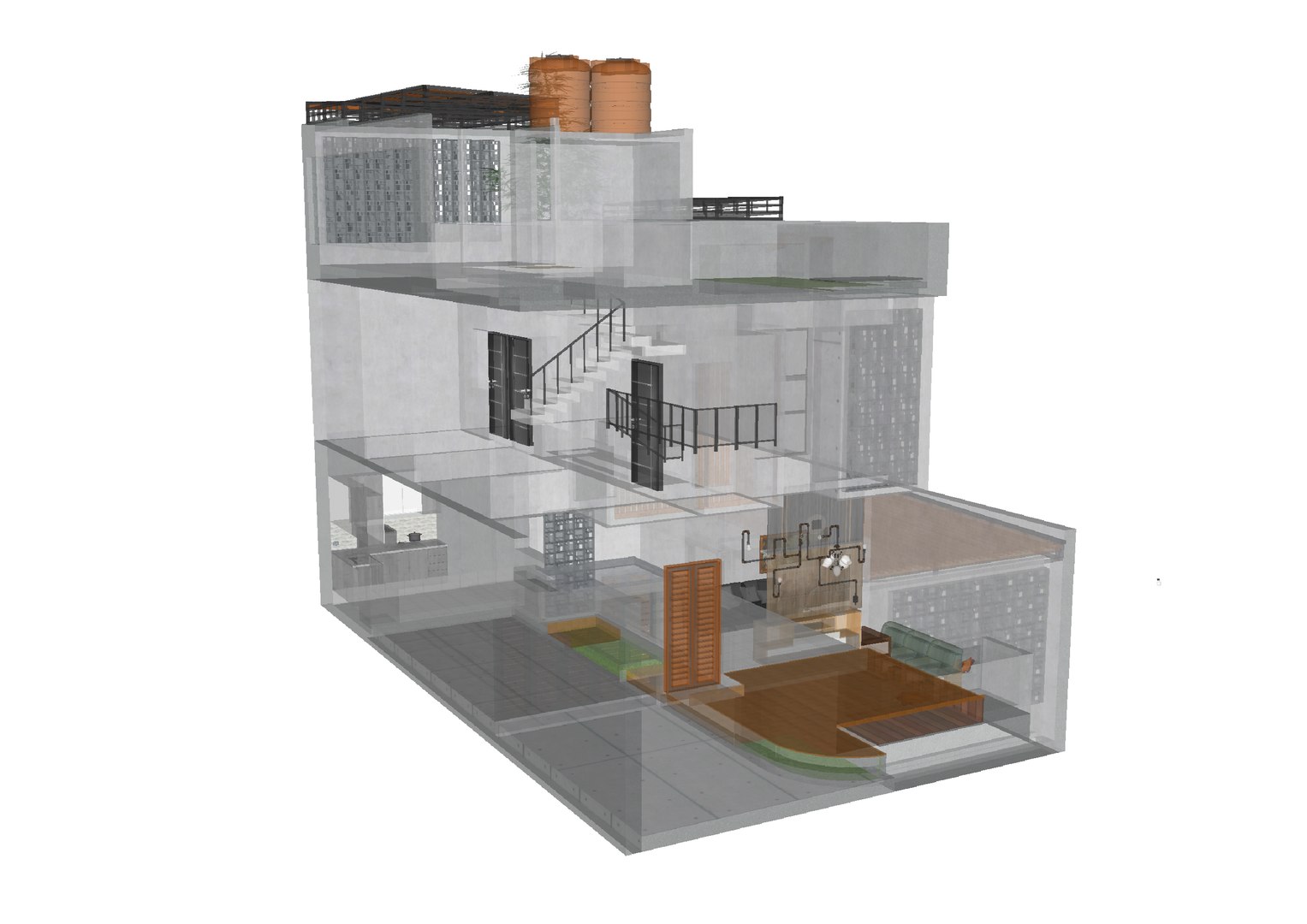 INDUSTRIAL HOUSE 3D Model - TurboSquid 2054772