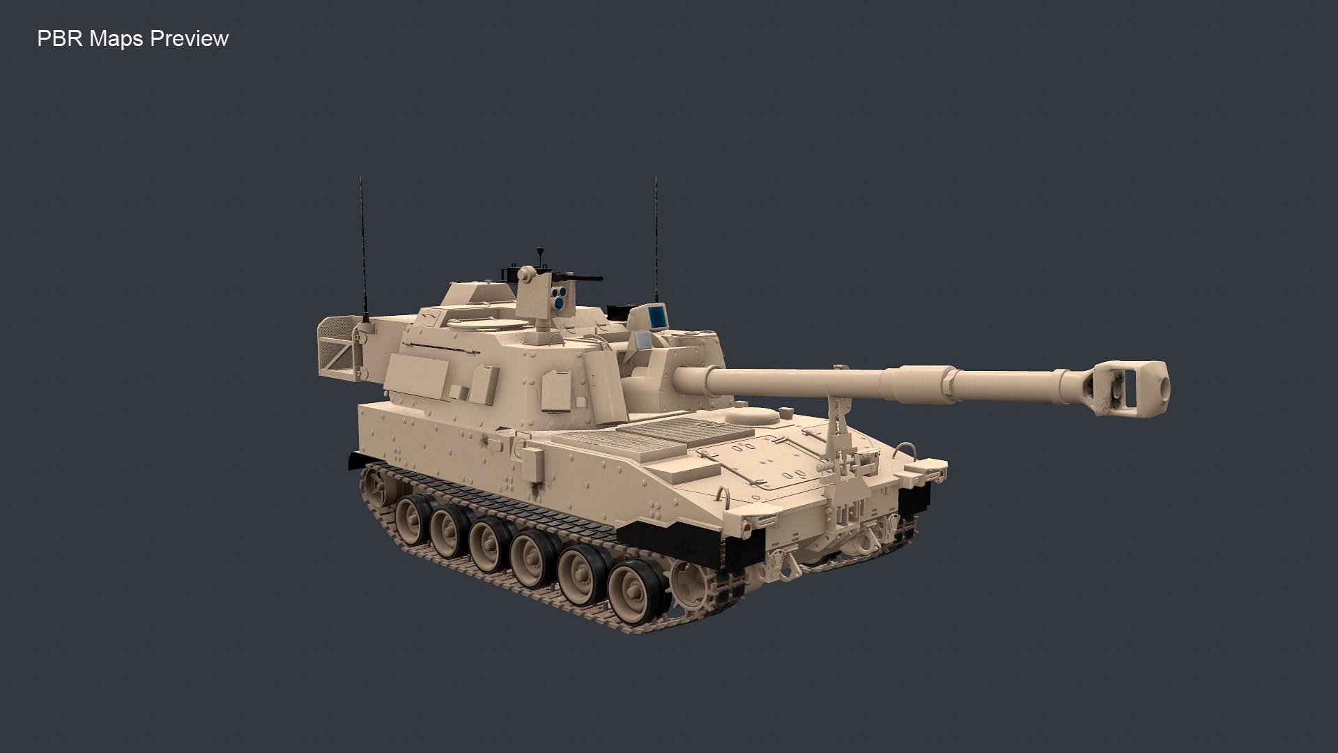 M109A7 Paladin Howitzer 3D Model - TurboSquid 2008233