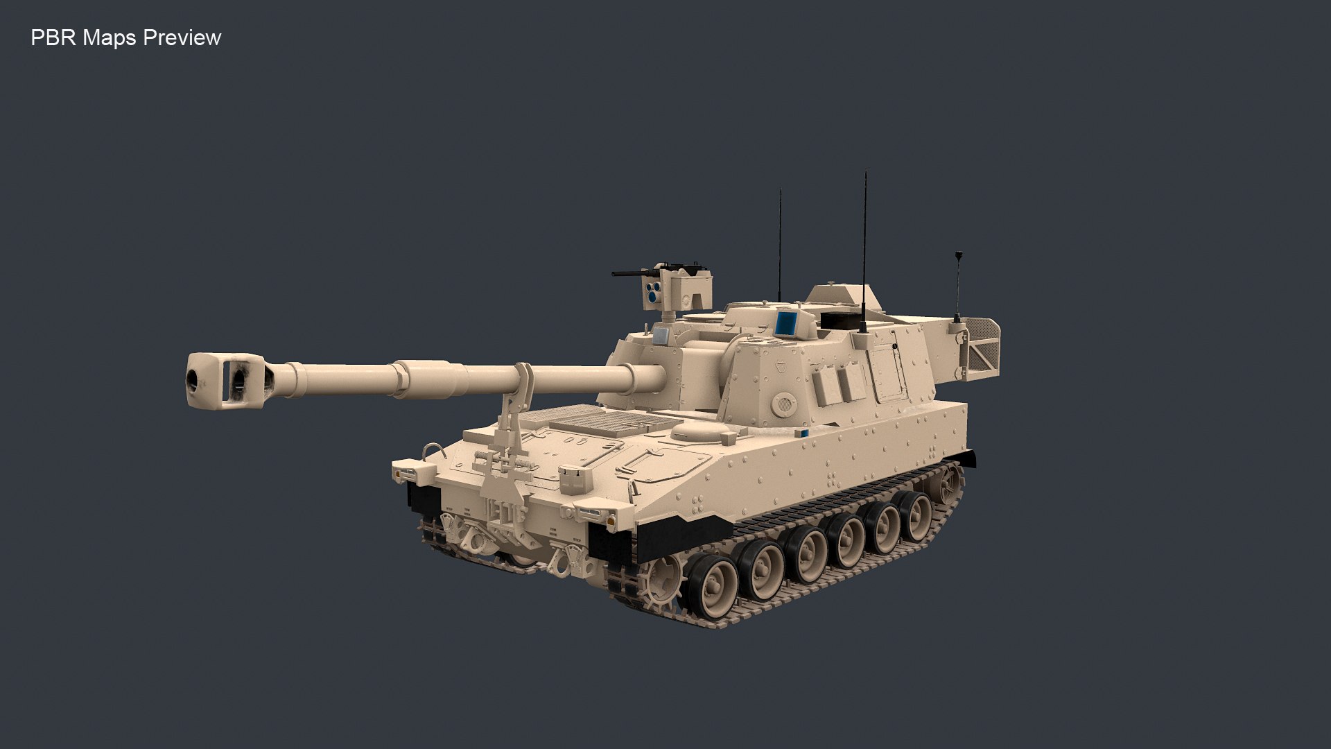 M109A7 Paladin Howitzer 3D Model - TurboSquid 2008233
