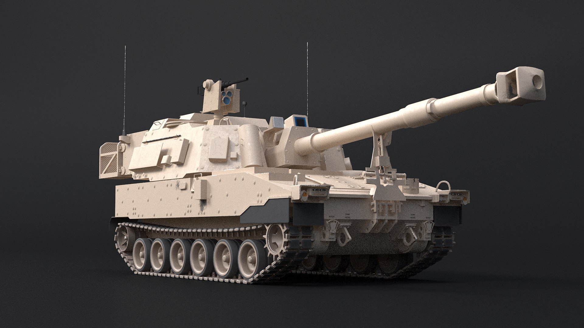 M109A7 Paladin Howitzer 3D Model - TurboSquid 2008233
