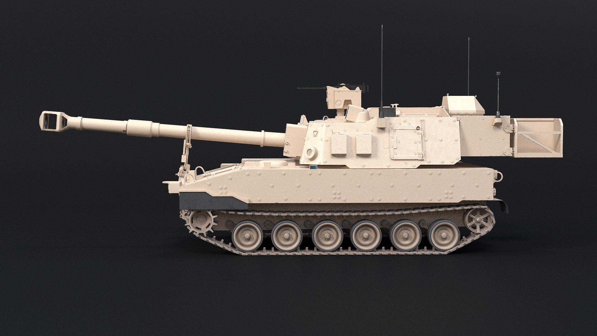 M109A7 Paladin Howitzer 3D Model - TurboSquid 2008233