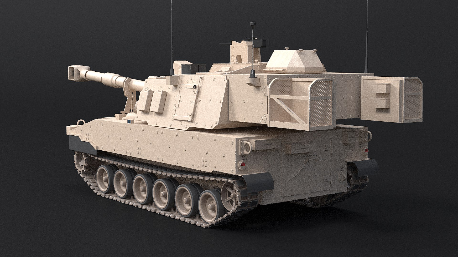 M109A7 Paladin Howitzer 3D Model - TurboSquid 2008233