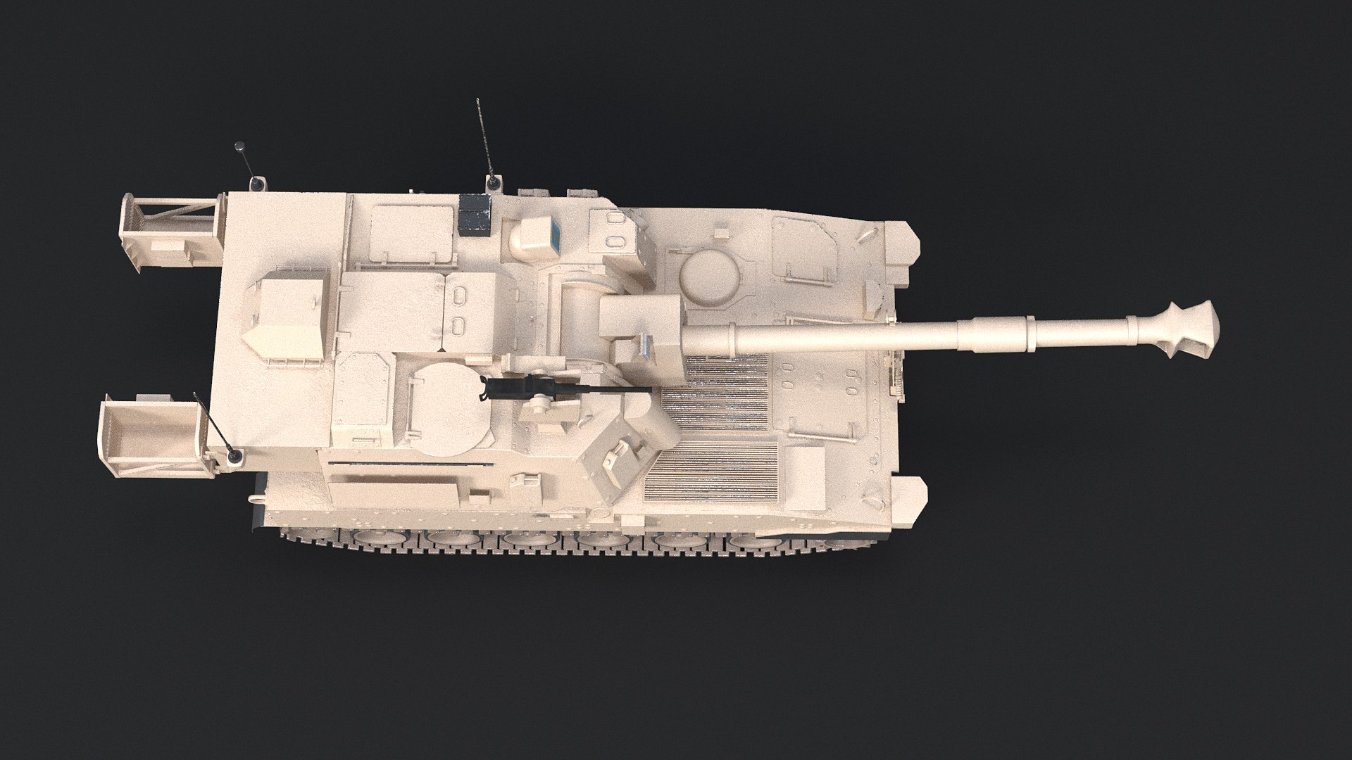 M109A7 Paladin Howitzer 3D Model - TurboSquid 2008233