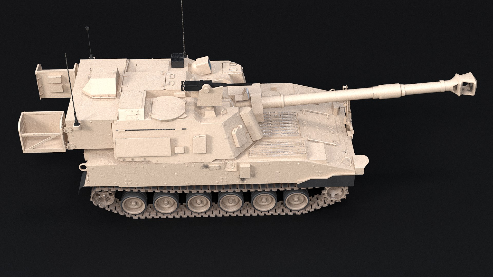 M109A7 Paladin Howitzer 3D Model - TurboSquid 2008233
