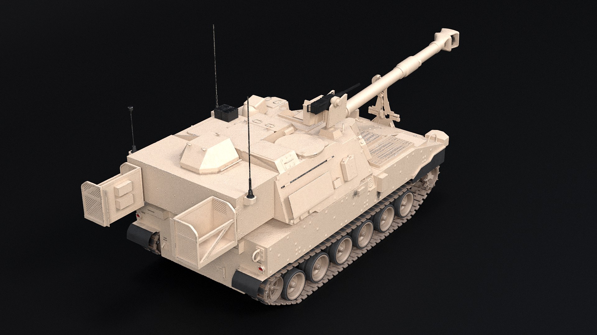 M109A7 Paladin Howitzer 3D Model - TurboSquid 2008233