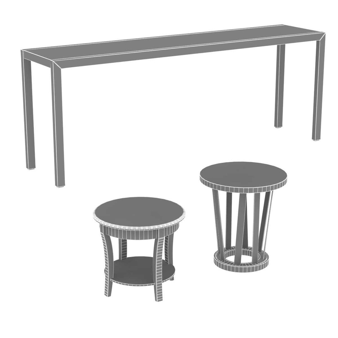 3D 3 tables model - TurboSquid 1588842