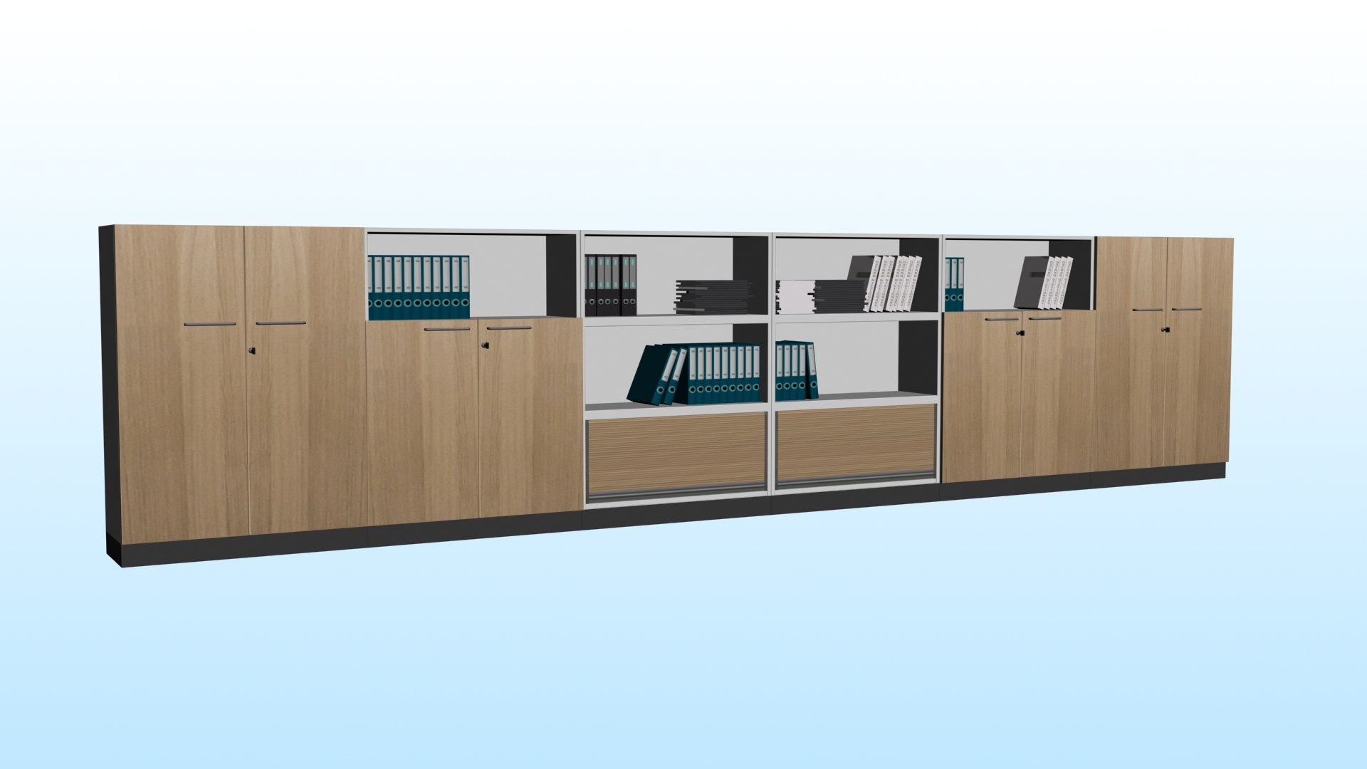 3D OFFICE STORAGE COMBO 02 - TurboSquid 2383238