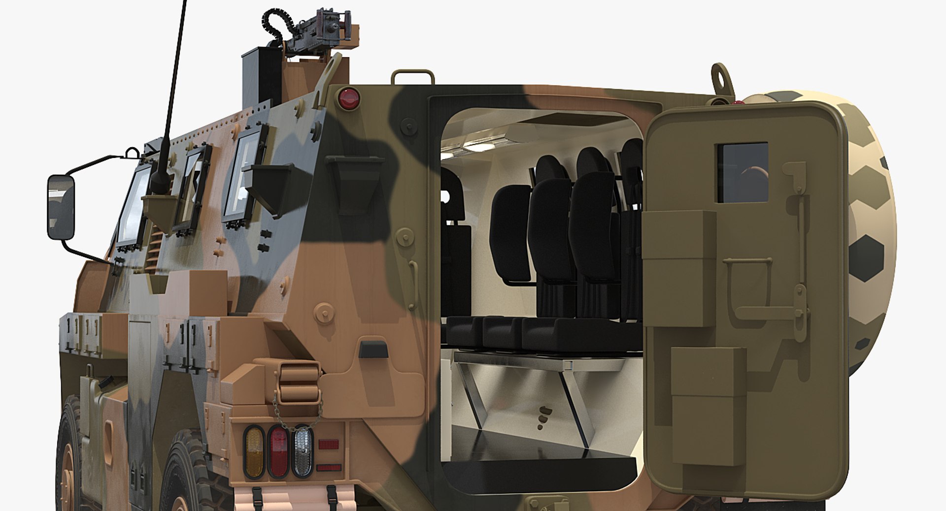 3D 4x4 bushmaster mr6 camo - TurboSquid 1333635