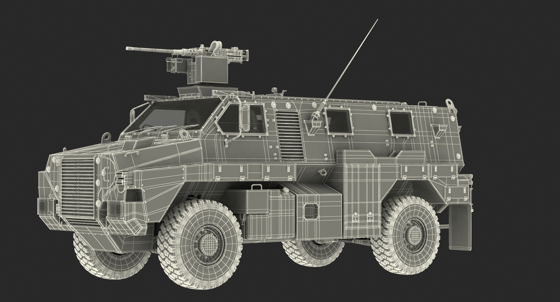 3D 4x4 bushmaster mr6 camo - TurboSquid 1333635