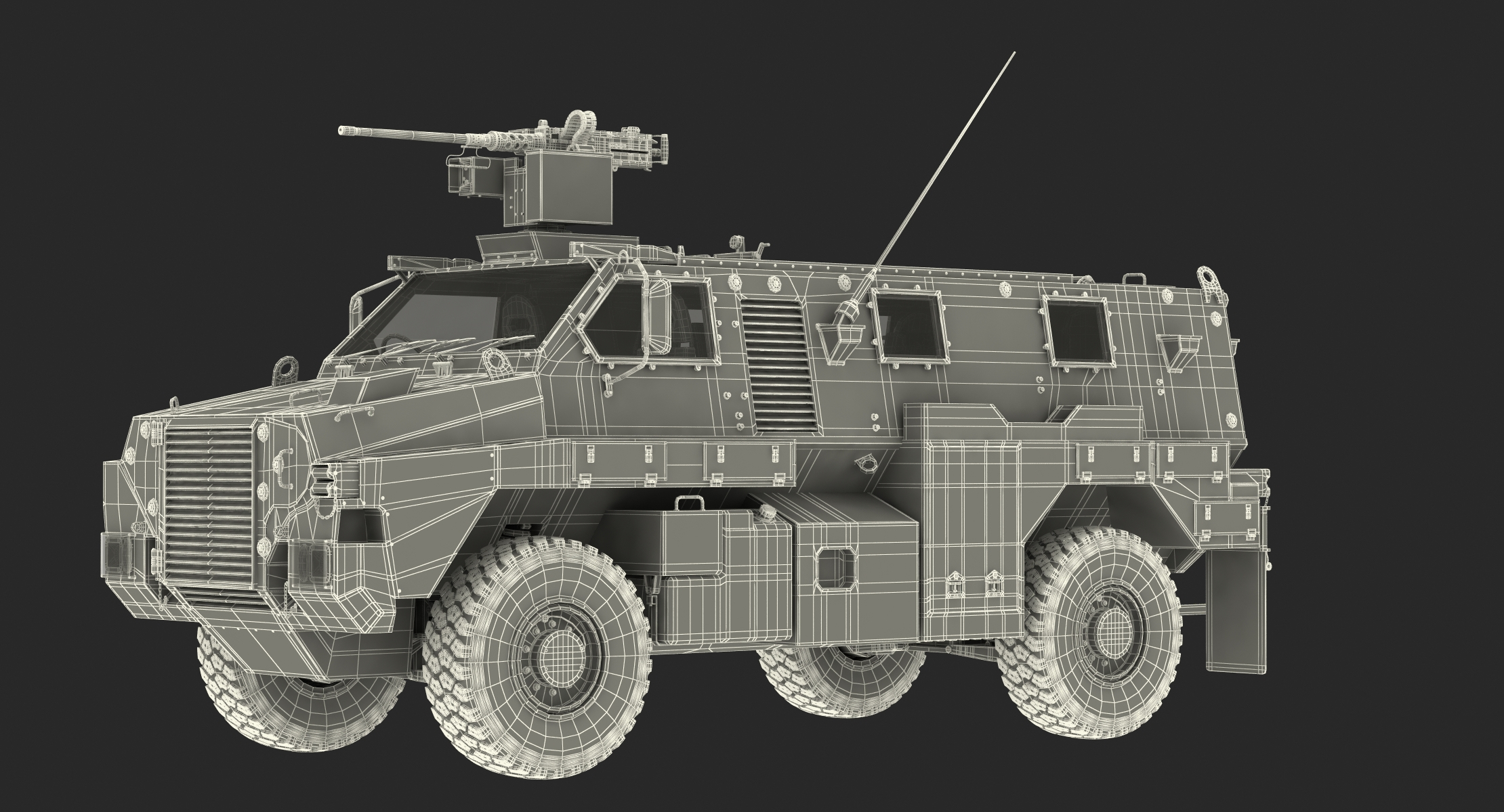 3D 4x4 bushmaster mr6 camo - TurboSquid 1333635