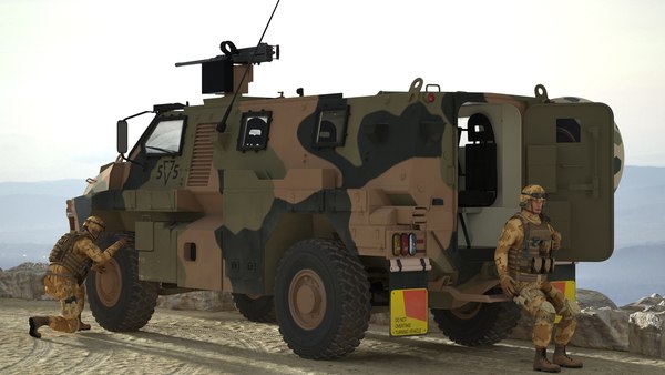 3D 4x4 bushmaster mr6 camo - TurboSquid 1333635