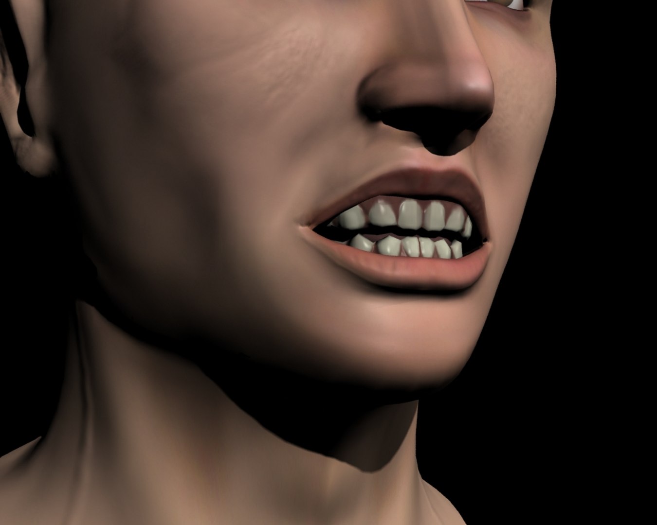 Character Head Rigged 3d Model