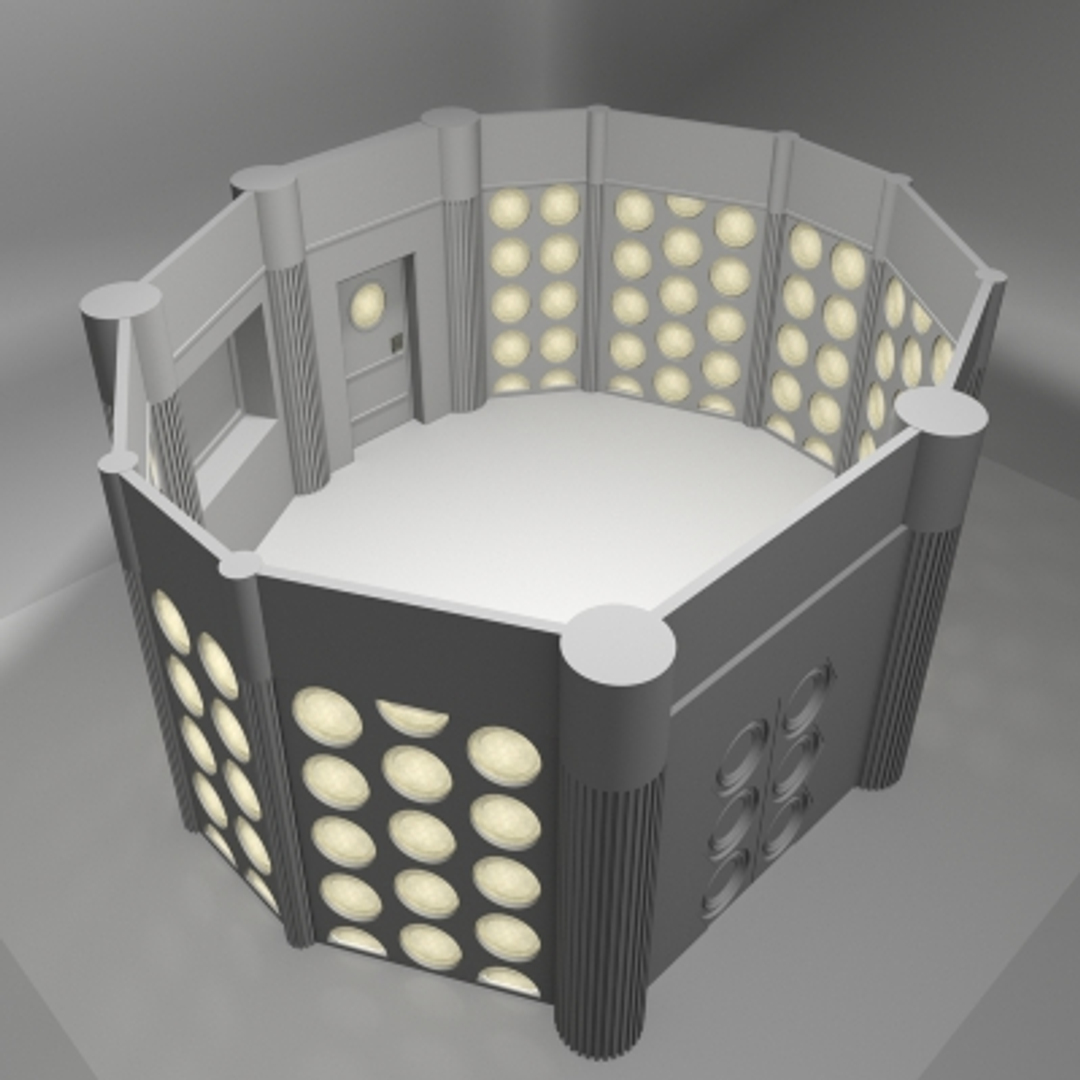 tardis console room doctor 3d model