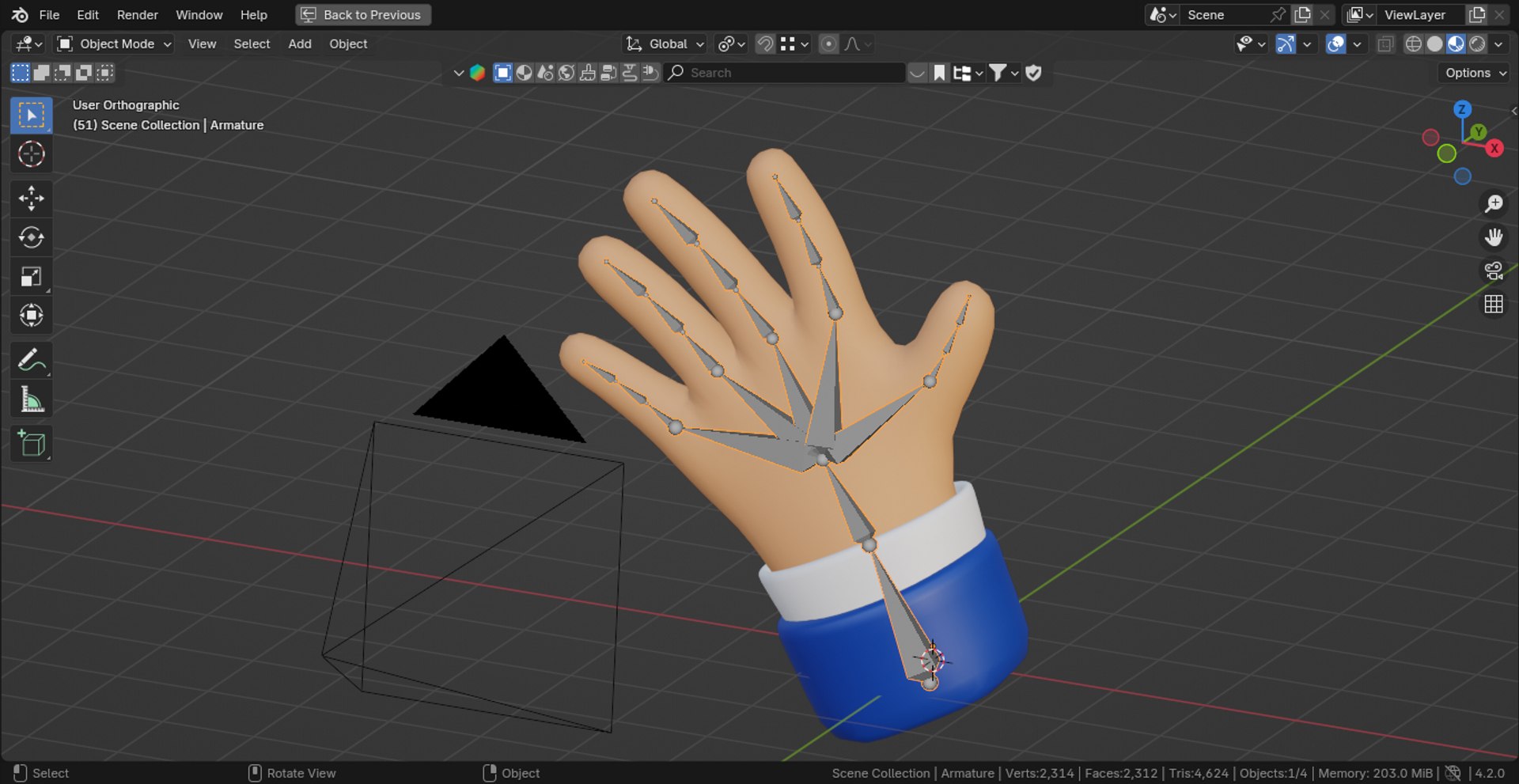 Waving Hand Icon Model - TurboSquid 2506474