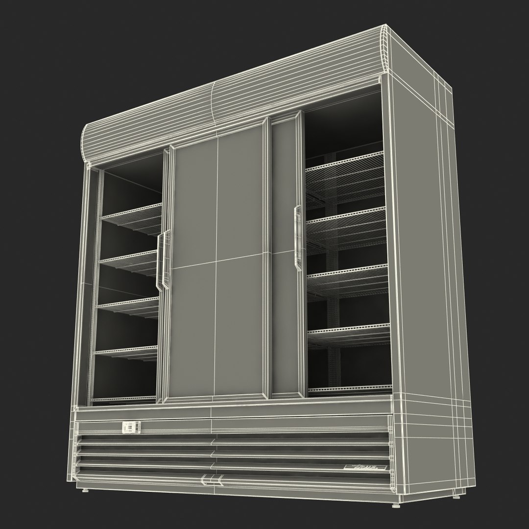 3ds Max Sprite Door Display Refrigerator