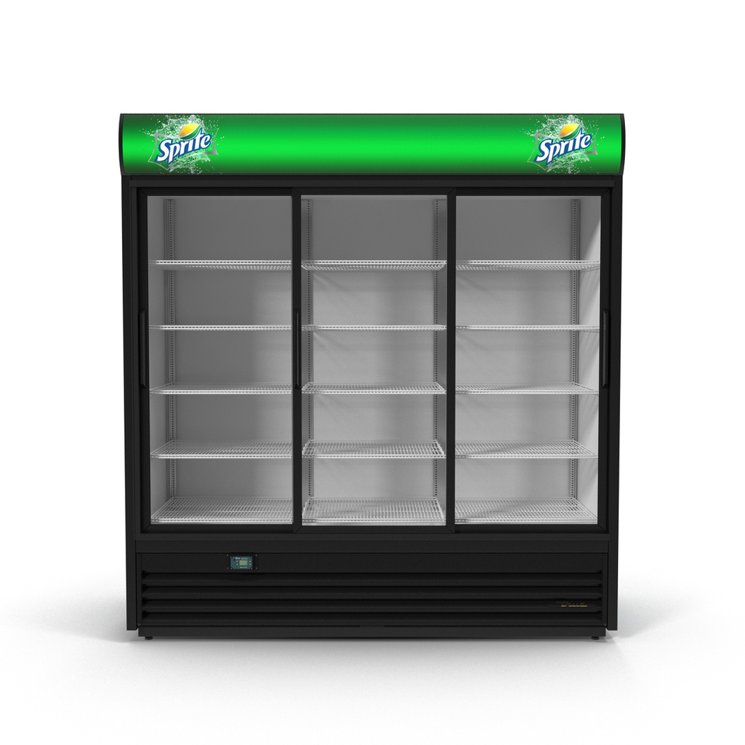 3ds Max Sprite Door Display Refrigerator