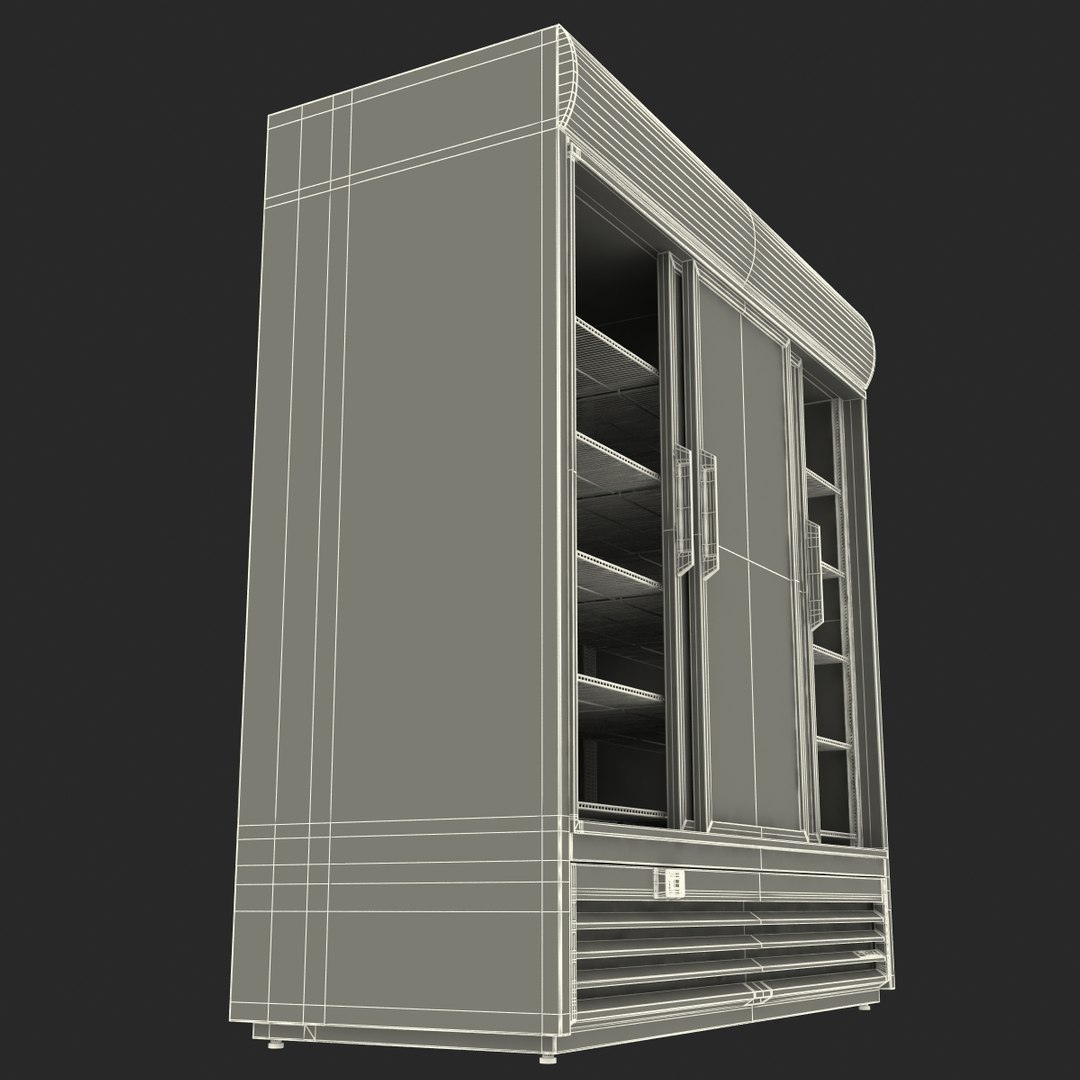 3ds Max Sprite Door Display Refrigerator