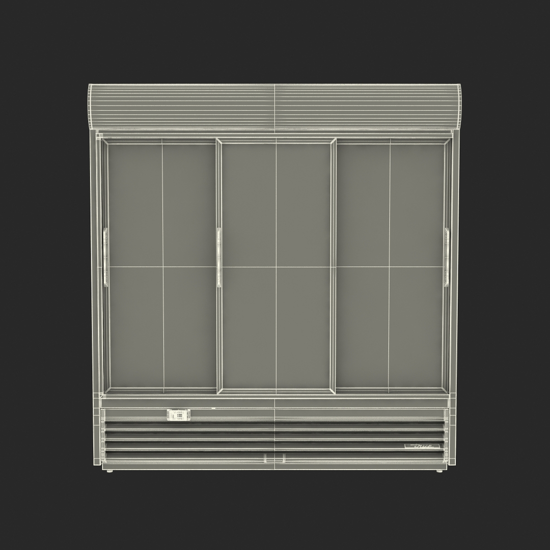 3ds Max Sprite Door Display Refrigerator