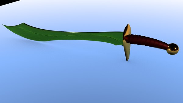 3d elven sword model