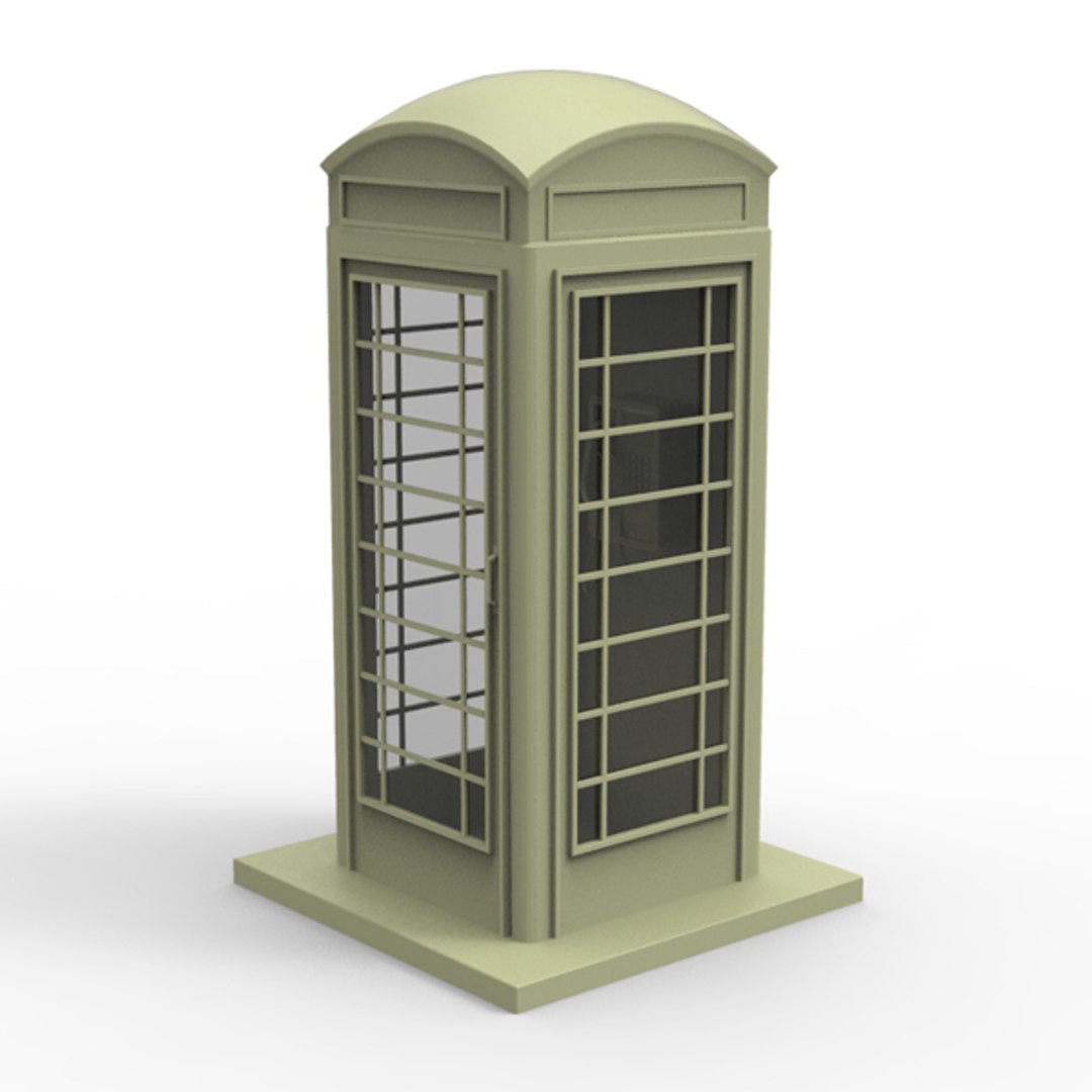 3d Phone Booth Model