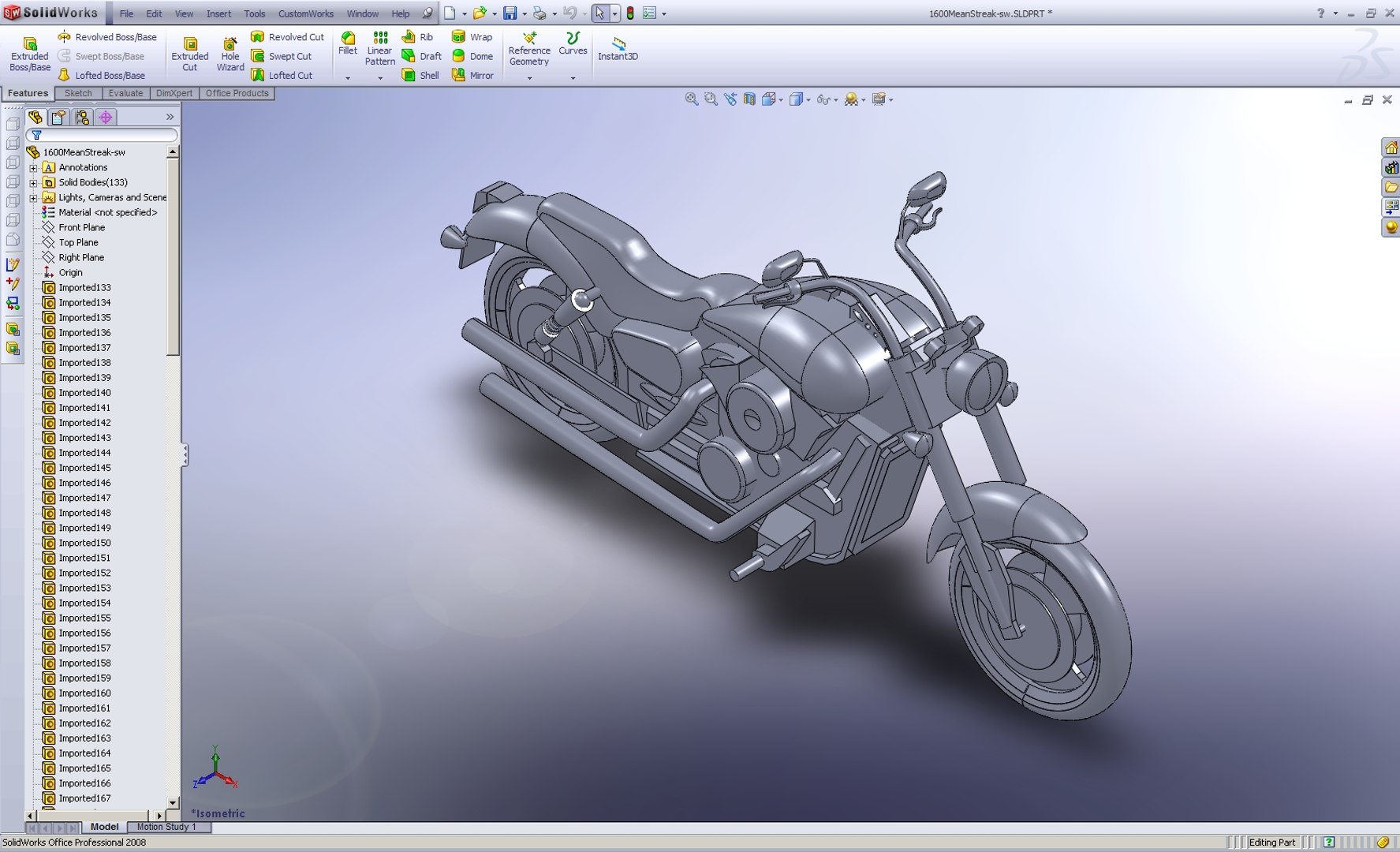 3d Mean Streak Solids