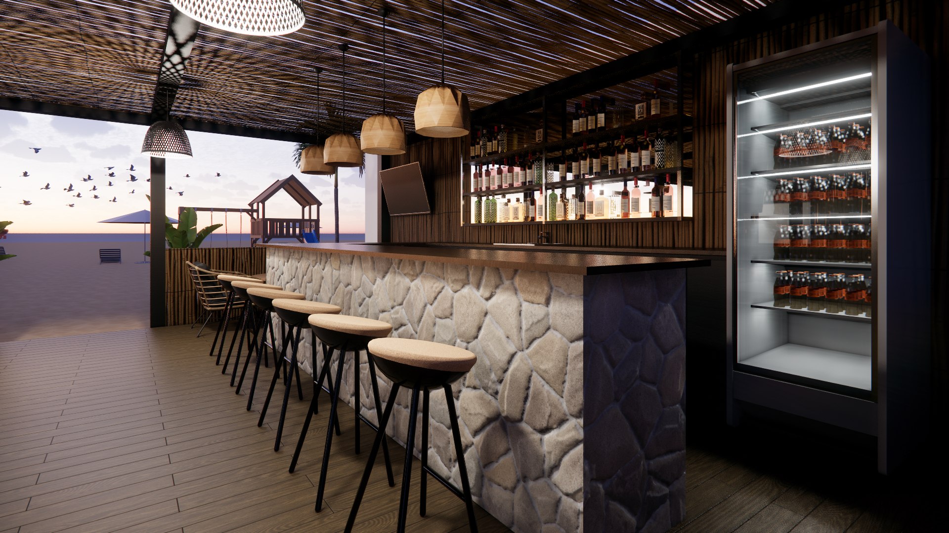 Beach Bar Model - TurboSquid 2357495