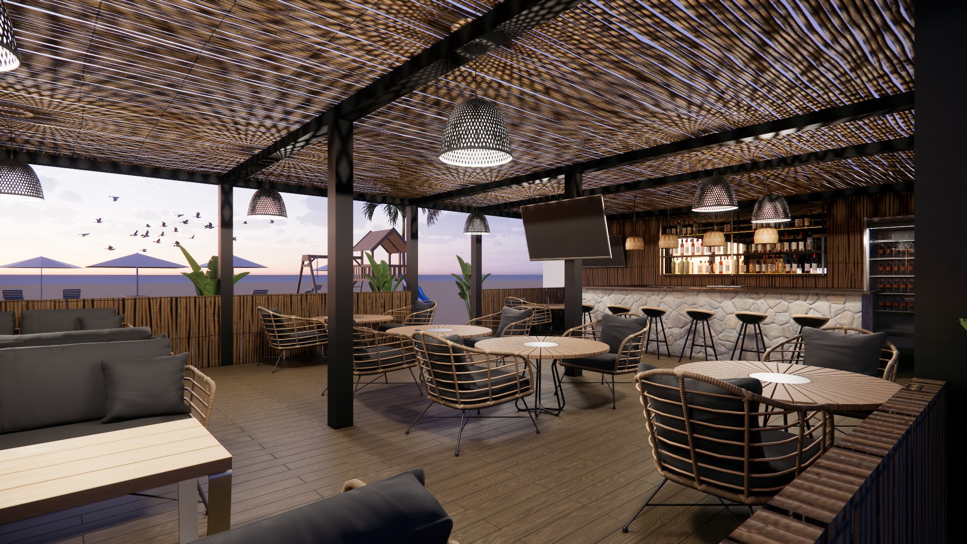 Beach Bar Model - TurboSquid 2357495