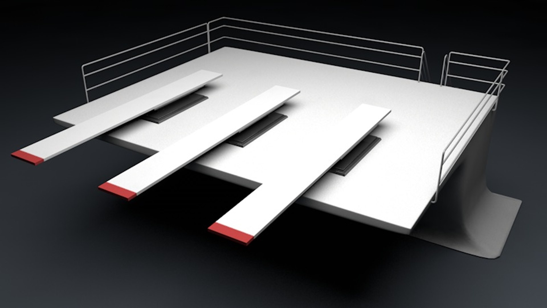 3d Platform Diving Springboard