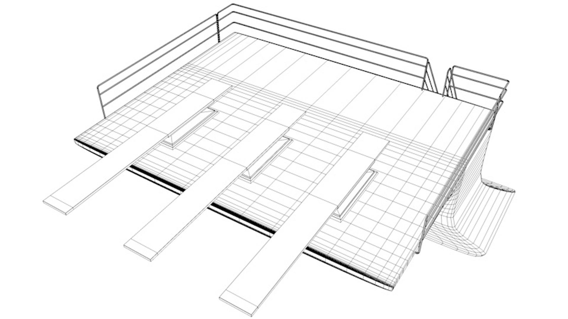 3d Platform Diving Springboard