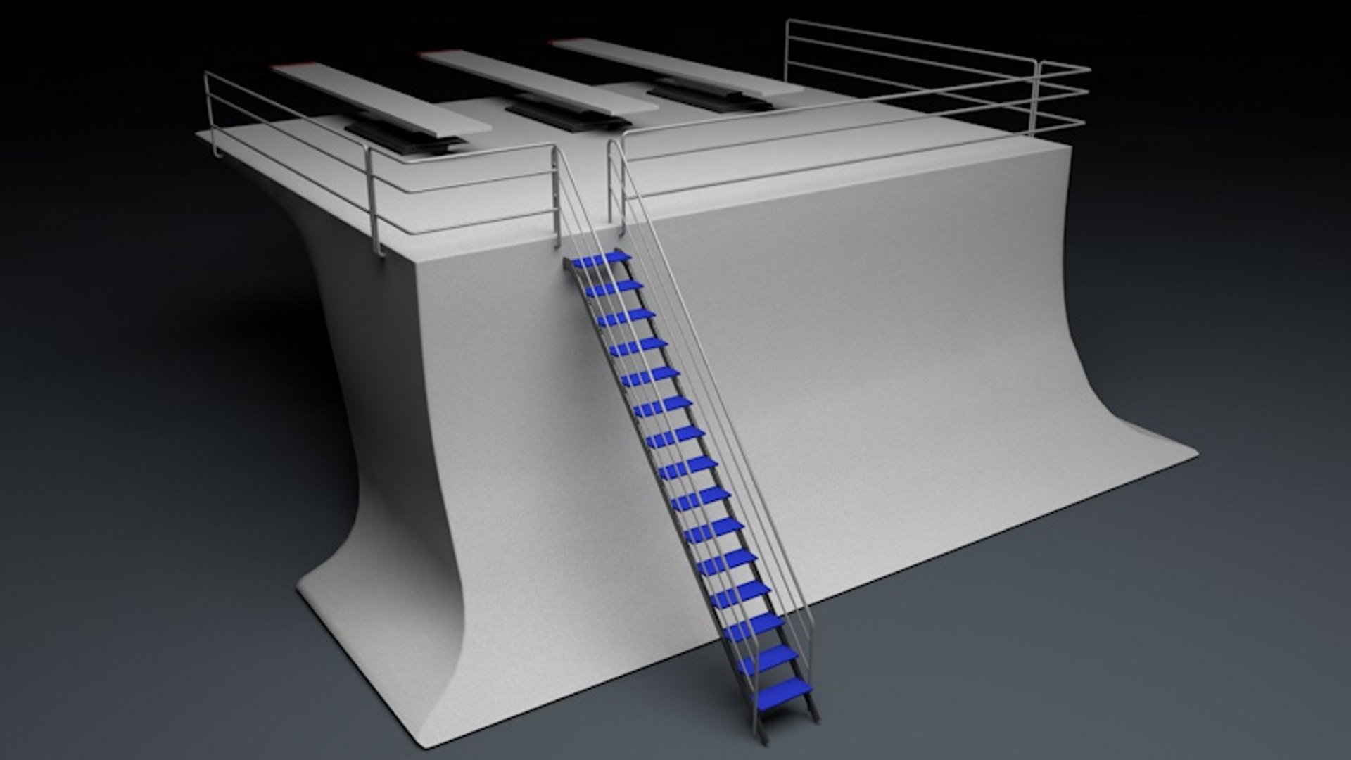 3d Platform Diving Springboard