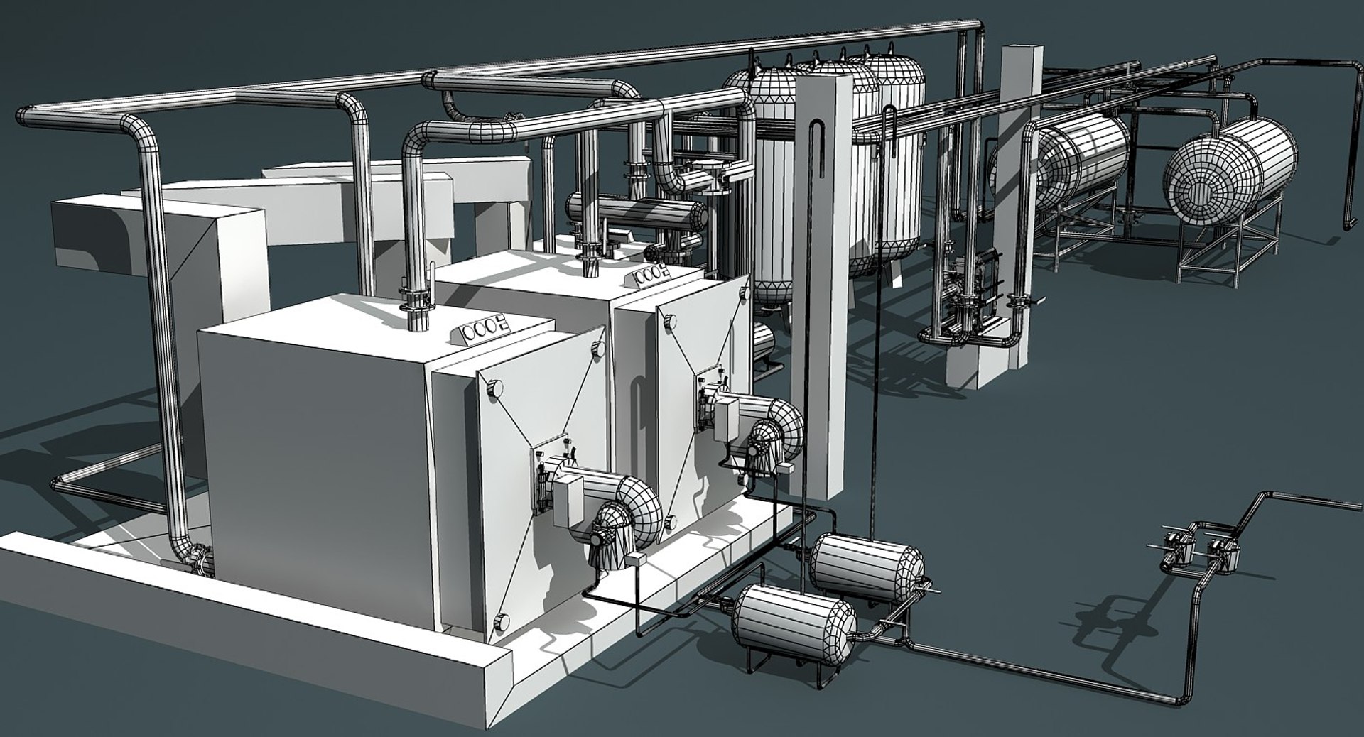 Obj Industrial Boiler Room