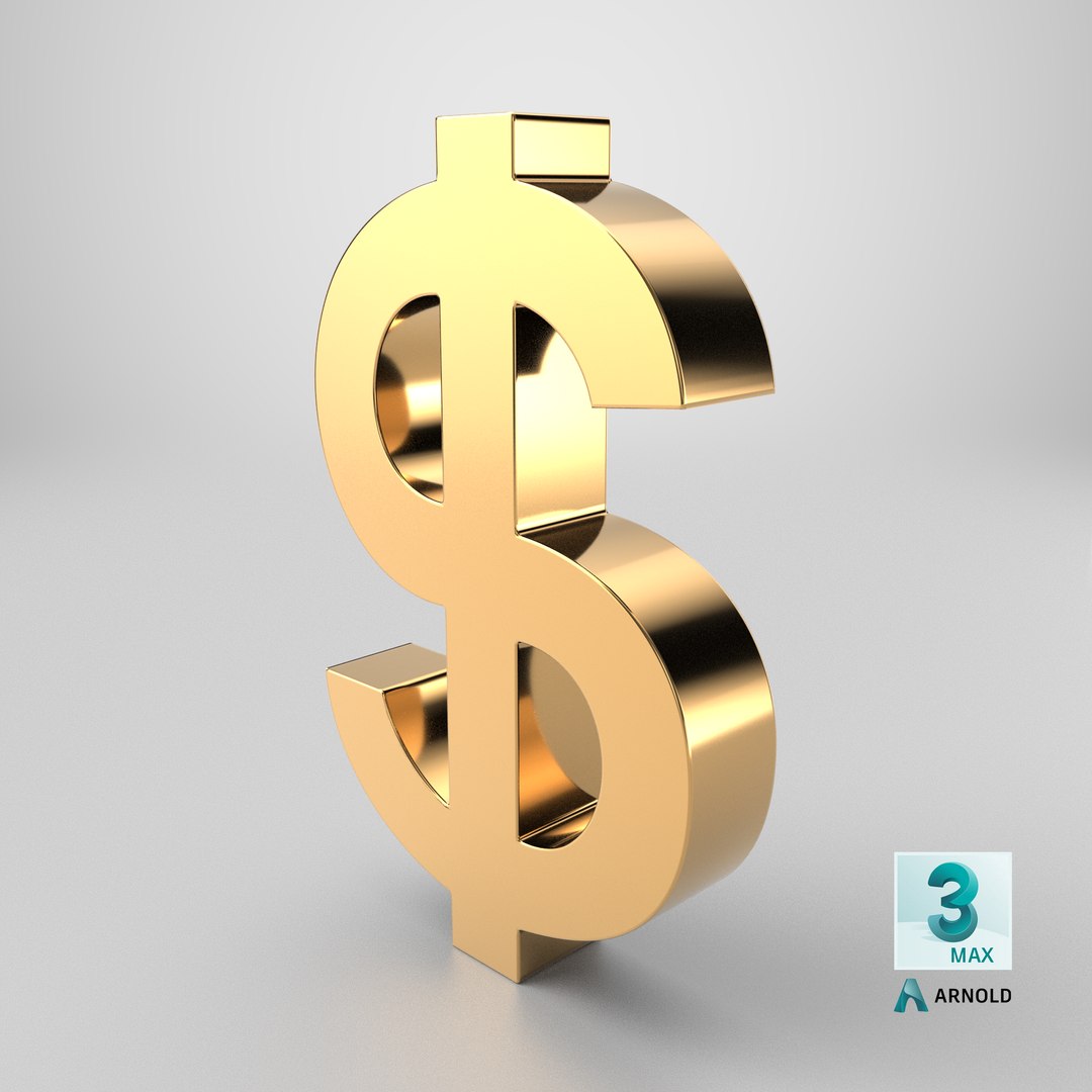 3D Dollar Symbol 3D Model - TurboSquid 2298568