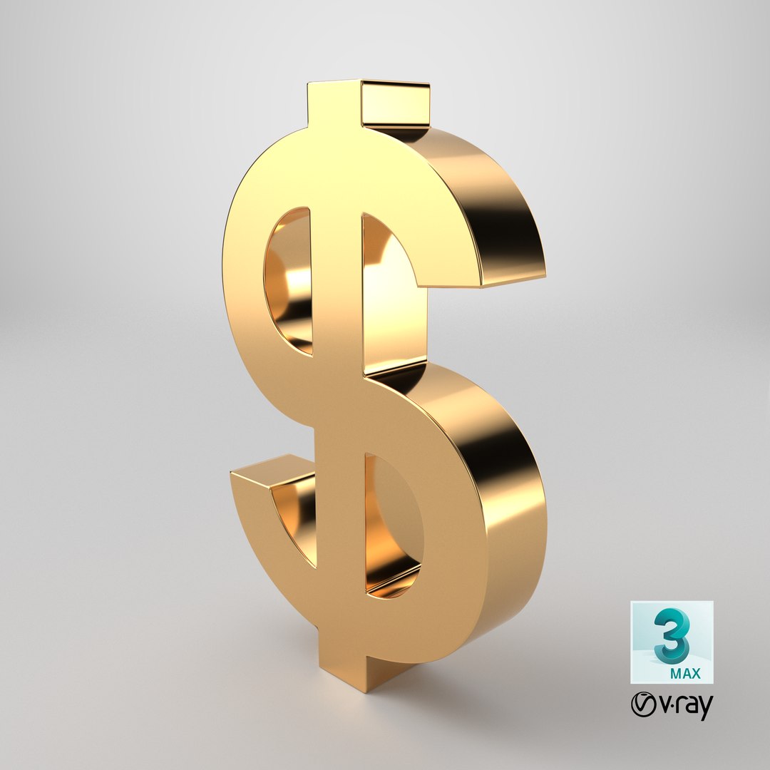 3D Dollar Symbol 3D Model - TurboSquid 2298568