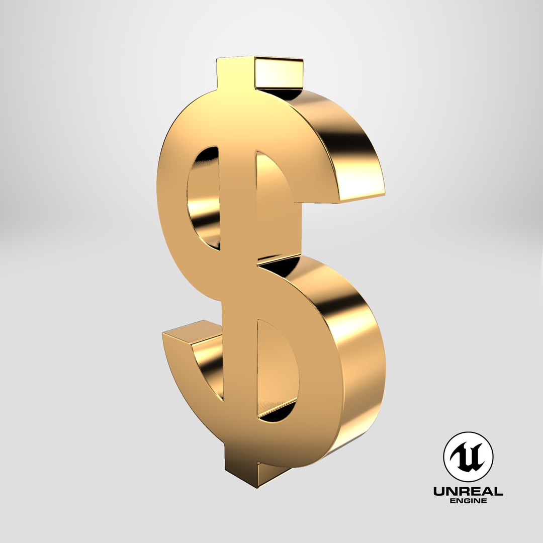 3D Dollar Symbol 3D Model - TurboSquid 2298568