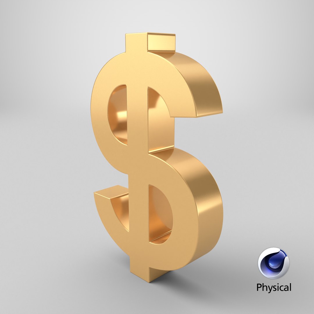 3D Dollar Symbol 3D Model - TurboSquid 2298568