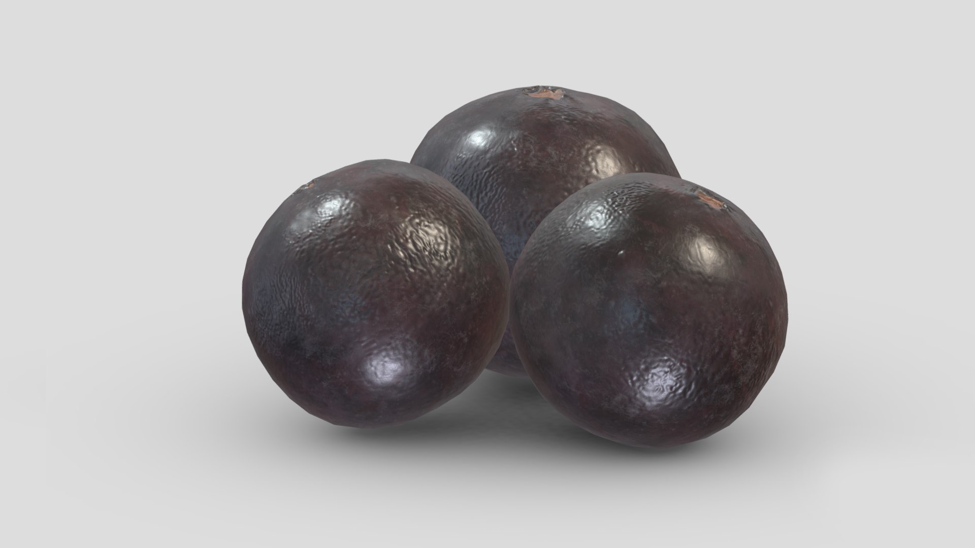 3D Acai Berry Fruit Low Poly - TurboSquid 2317513