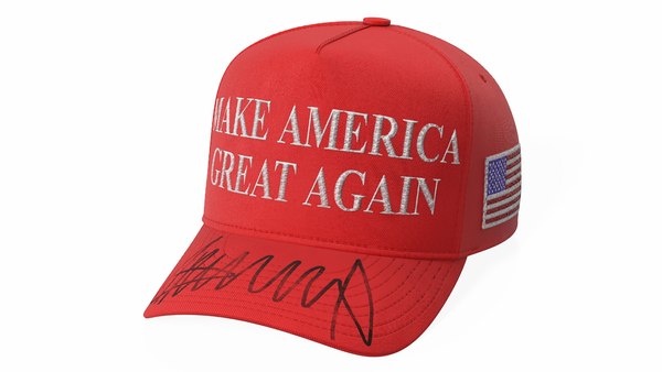 modelo 3d Gorra de béisbol roja de Trump - TurboSquid 2299950