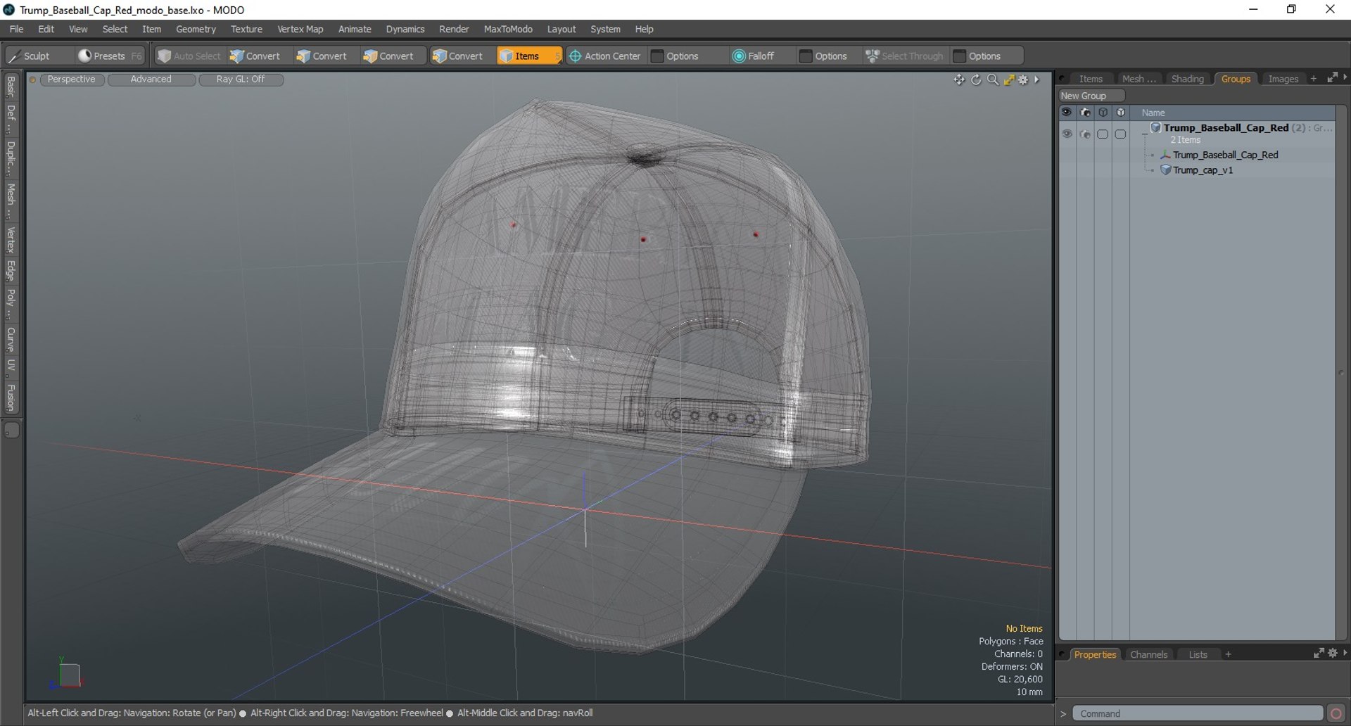 Trump Baseball Cap Red 3D Model - TurboSquid 2299950