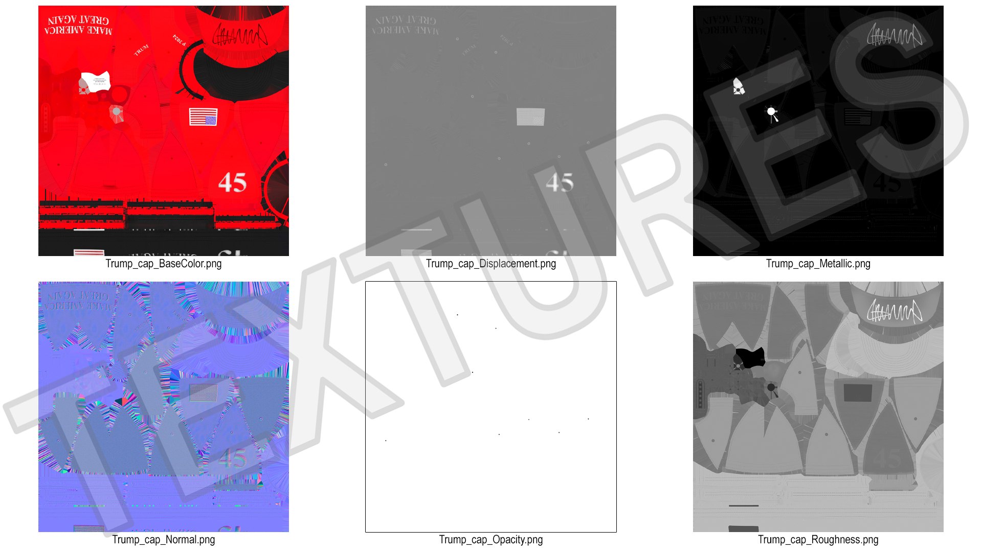 Trump Baseball Cap Red 3D Model - TurboSquid 2299950