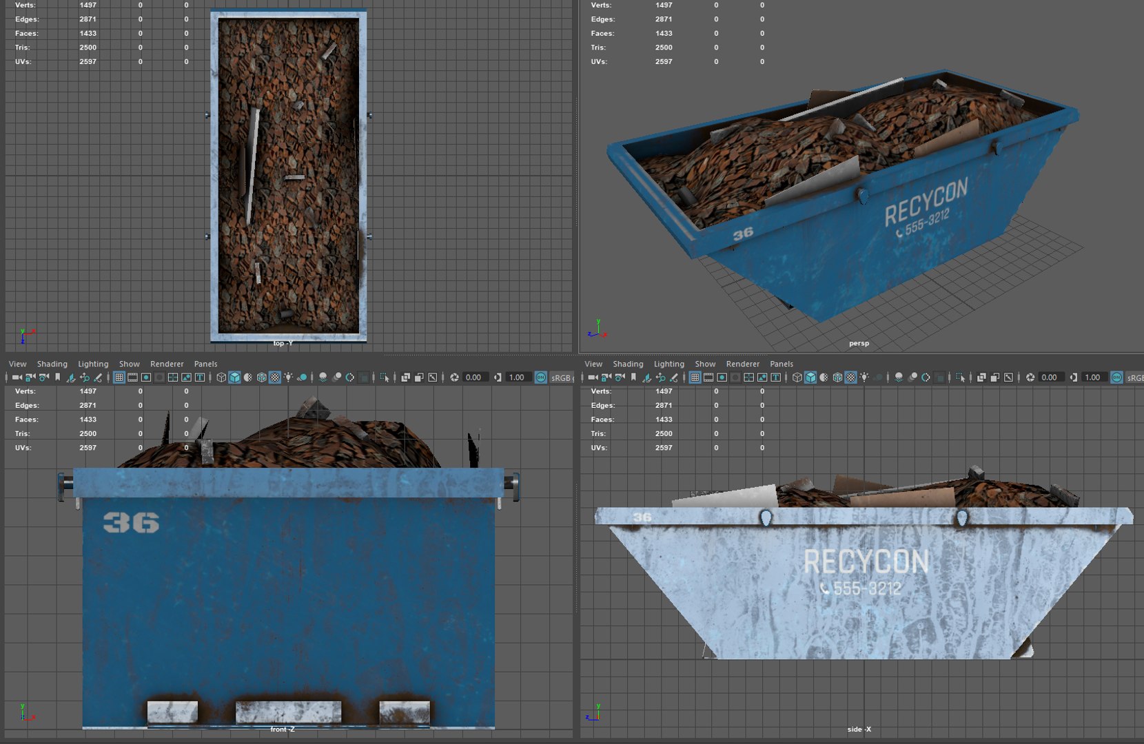 3D Model Construction Container - TurboSquid 1753325