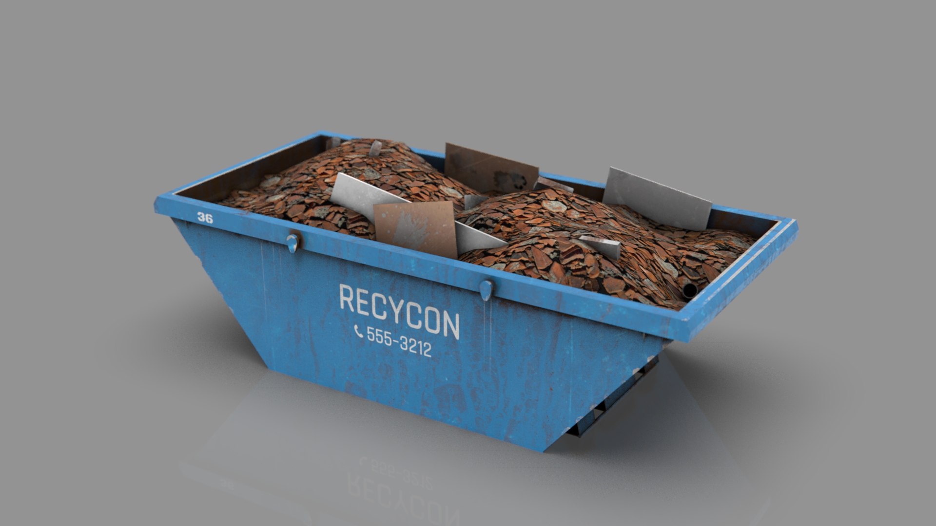 3D Model Construction Container - TurboSquid 1753325