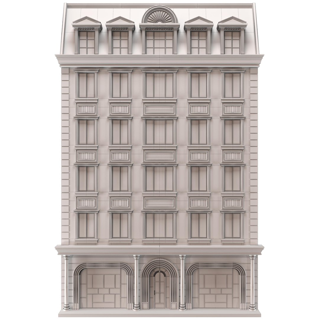 3D Classic Building Architectural - TurboSquid 1691916
